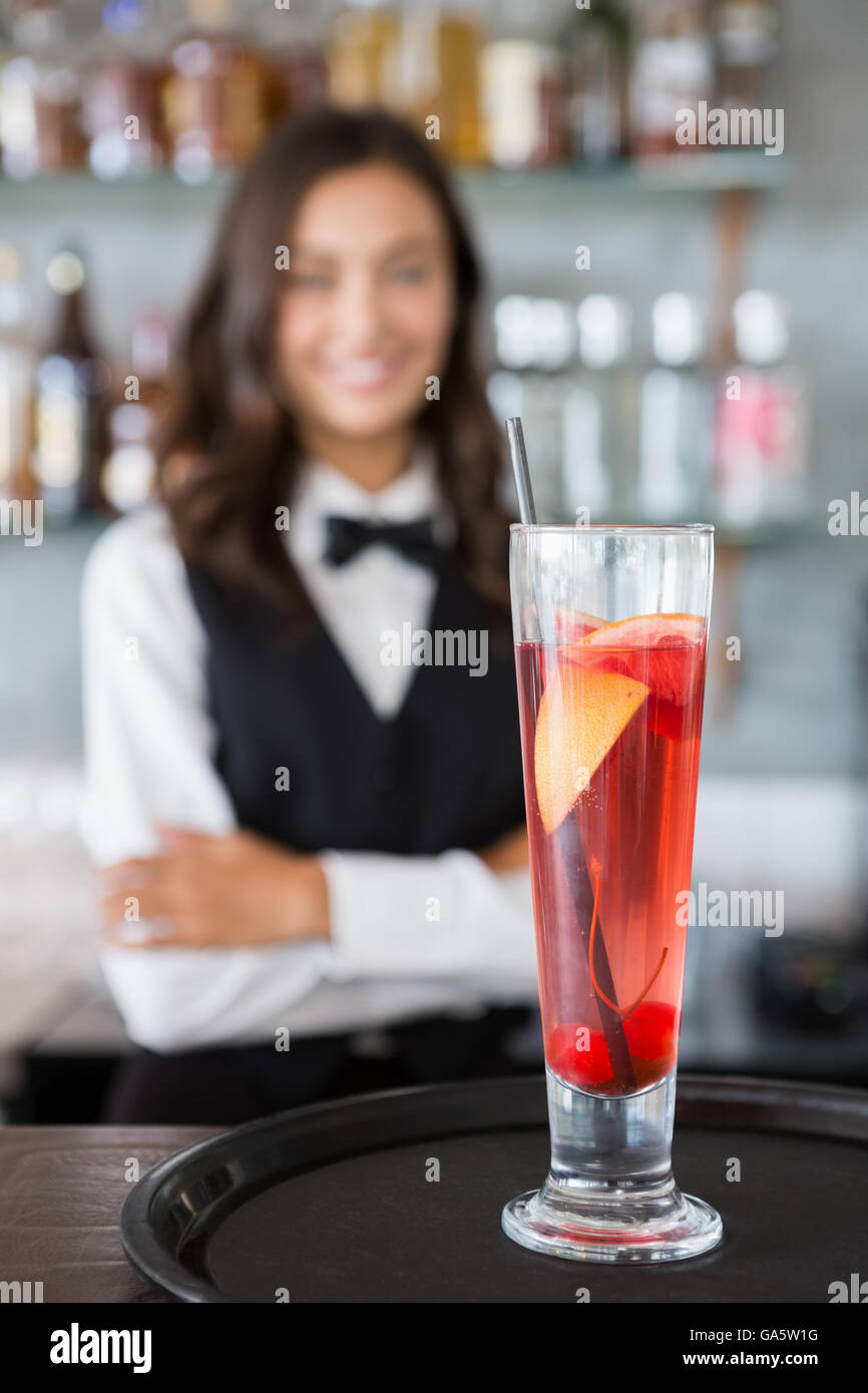Waitress restaurant glass hi-res stock photography and images - Alamy