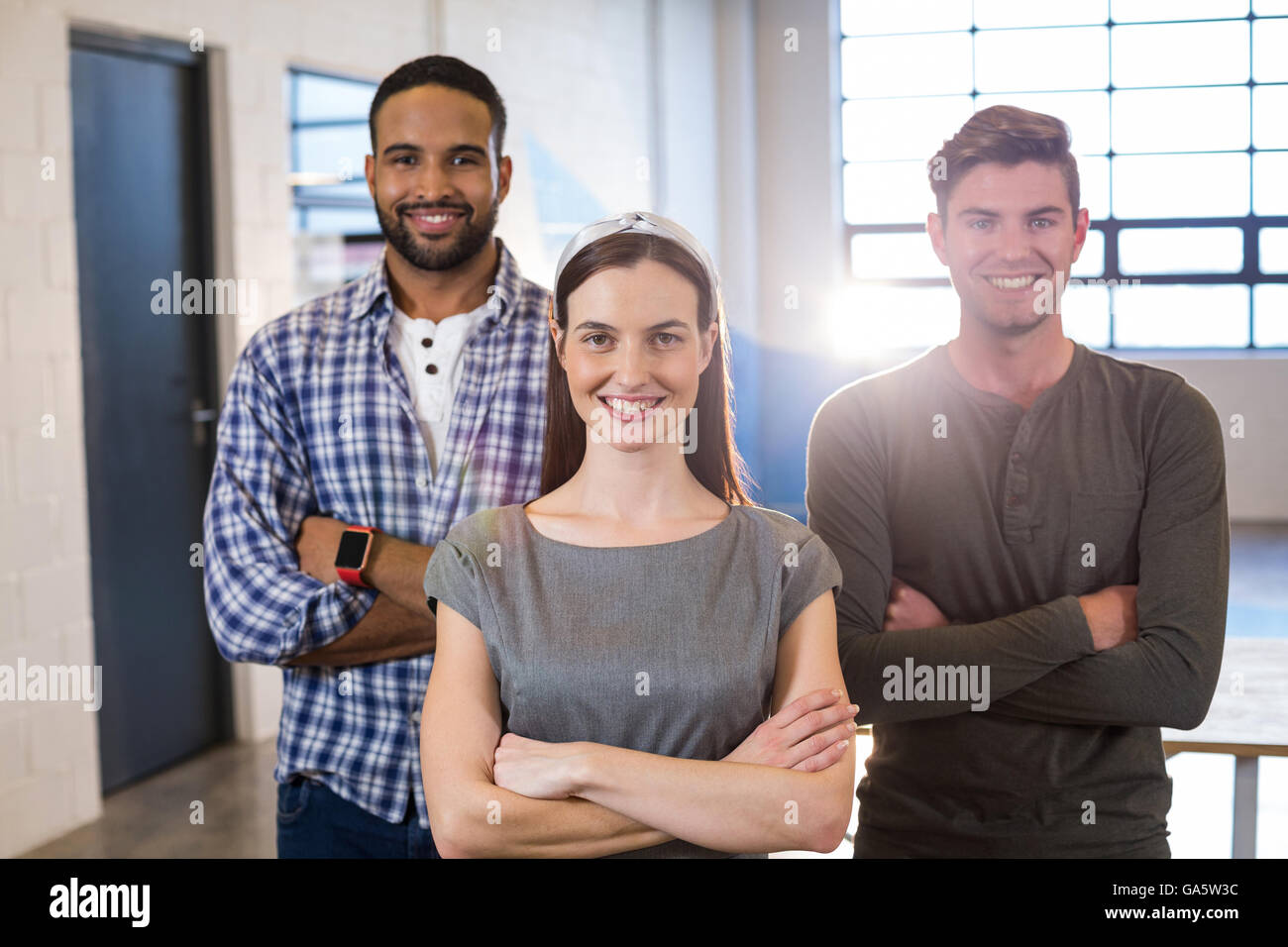 Happy colleagues hi-res stock photography and images - Alamy
