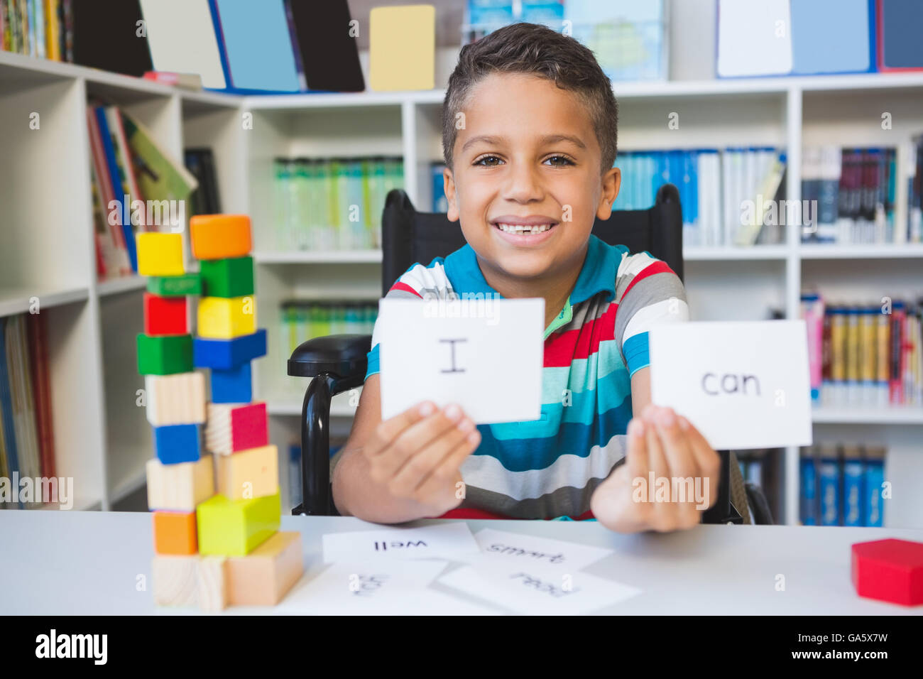 Boy with learning disability hi-res stock photography and images - Alamy