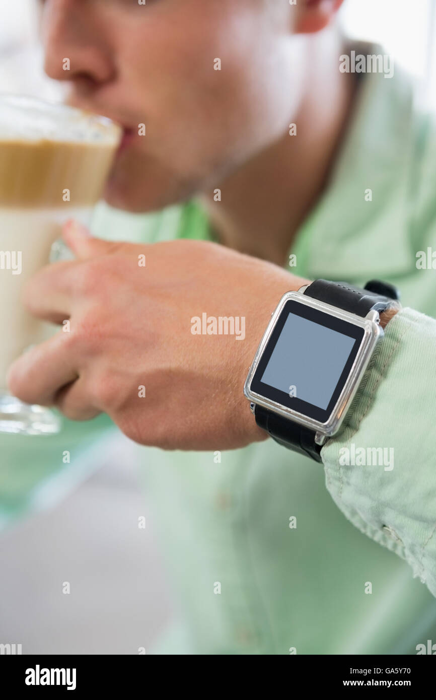 Male drinking milkshake hi-res stock photography and images - Alamy