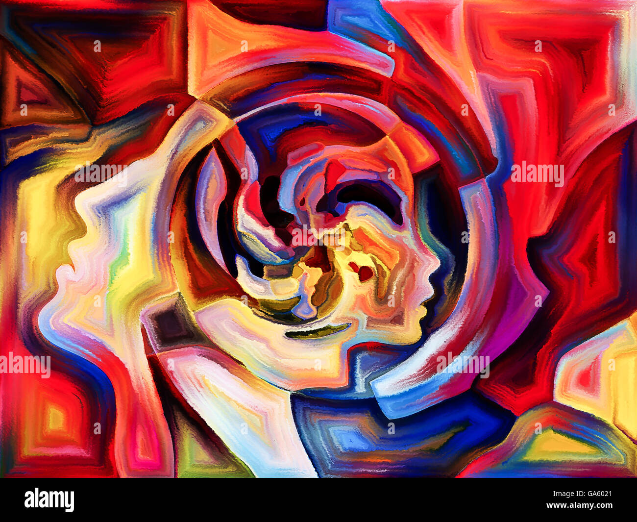 Life Geometry series. Interplay of human profile and geometric design ...