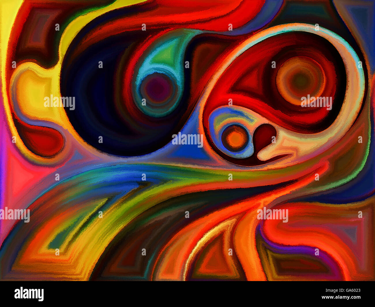 Motion of Colors series. Background design of swirls of colors on the ...