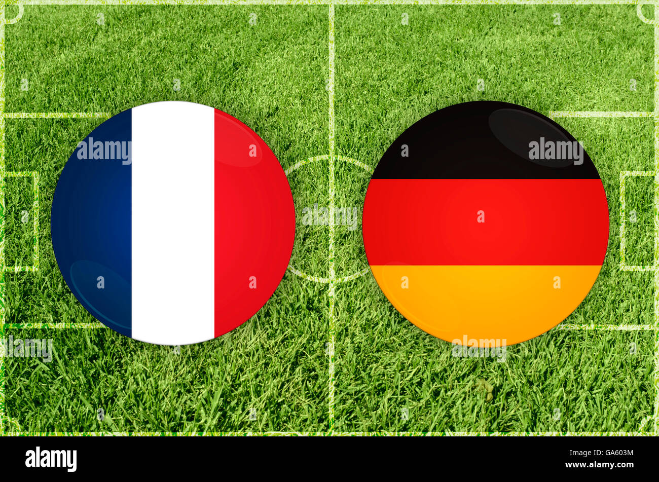 France vs germany flags hi-res stock photography and images - Alamy
