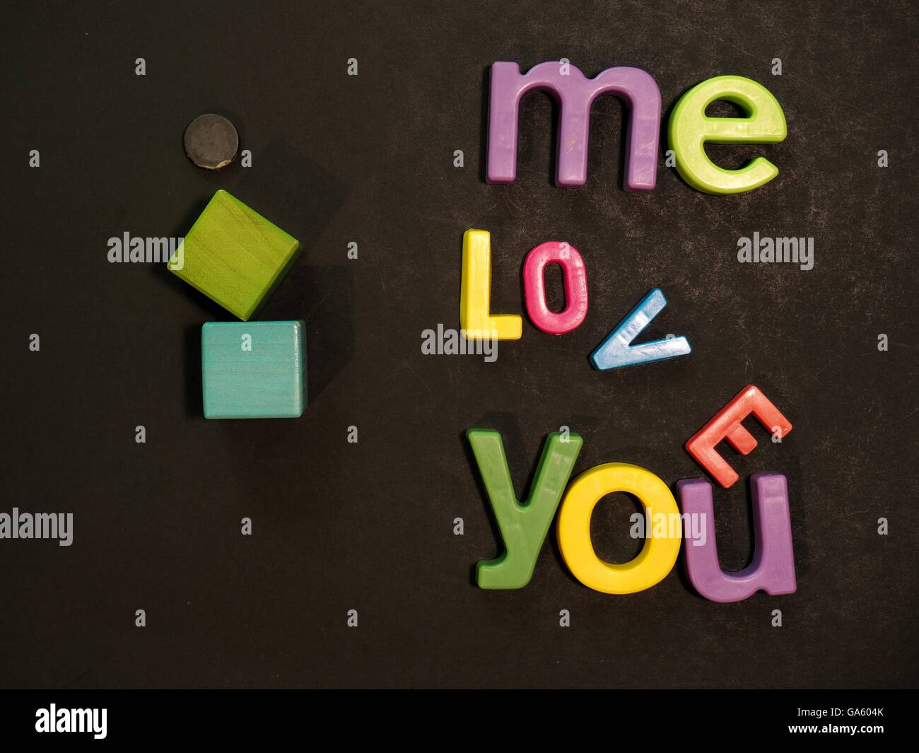 Love is falling apart, message in vibrant colorful magnet letters Stock ...