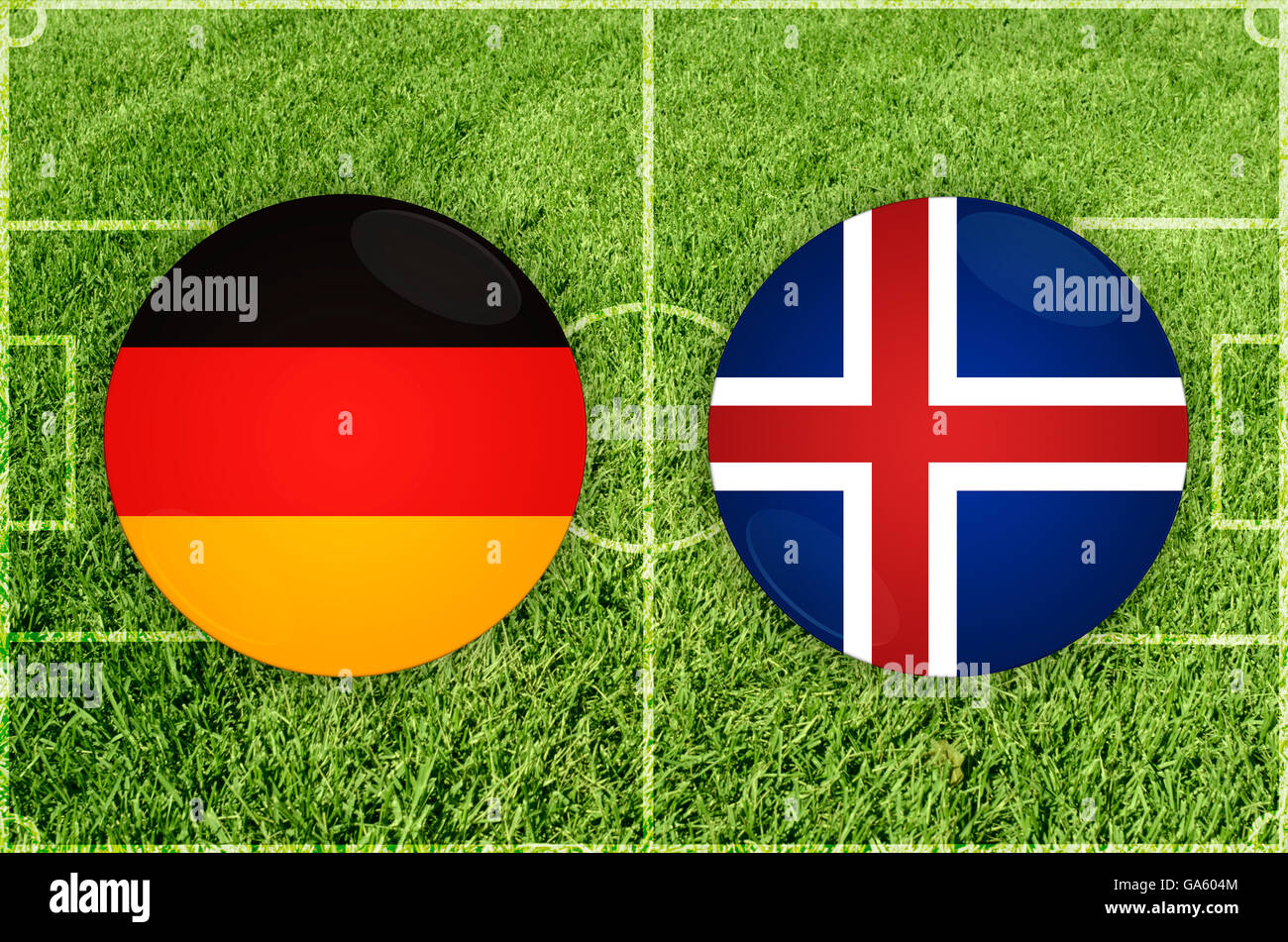 Germany vs Iceland Stock Photo - Alamy