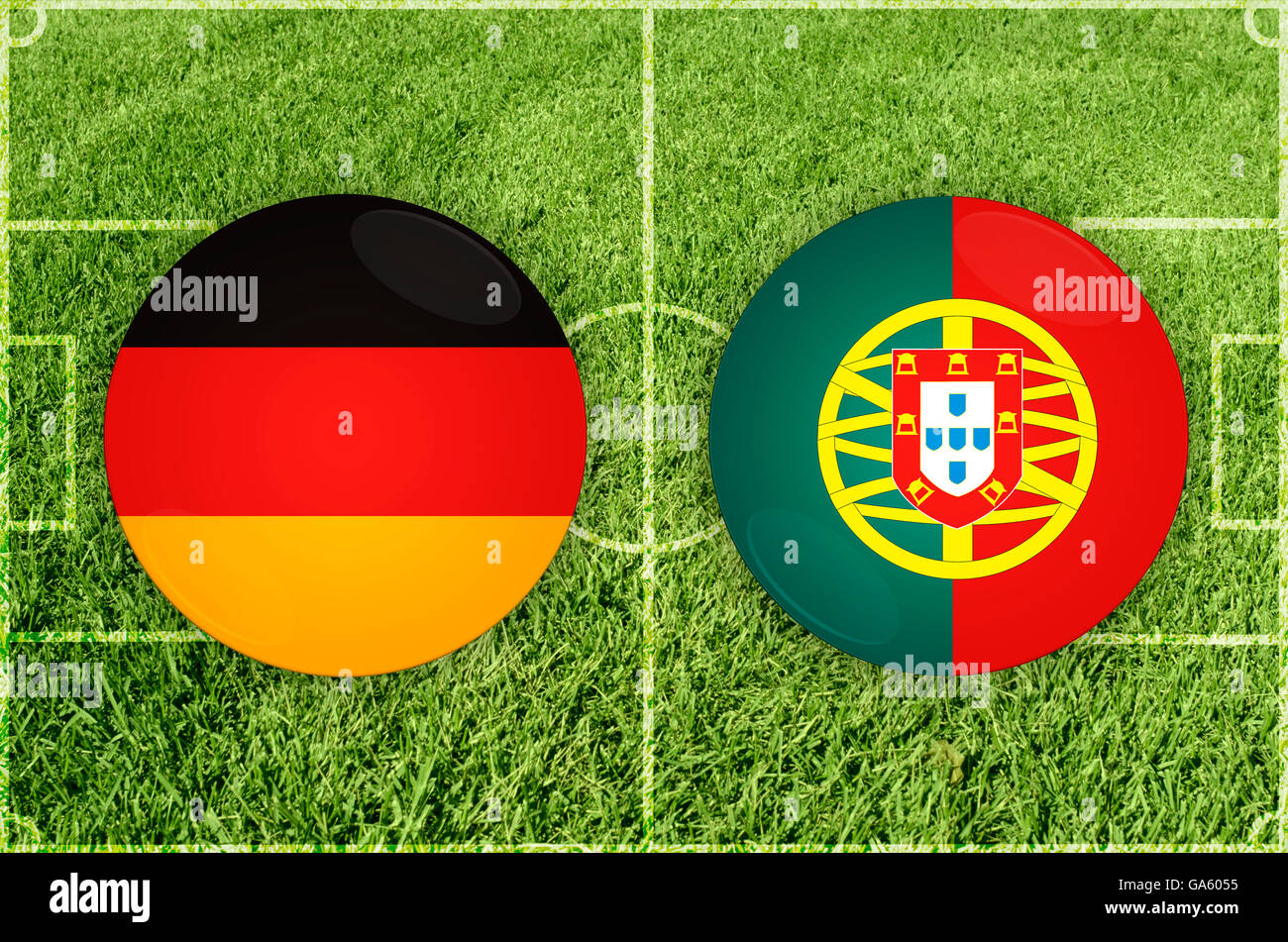 Germany vs Portugal Stock Photo - Alamy