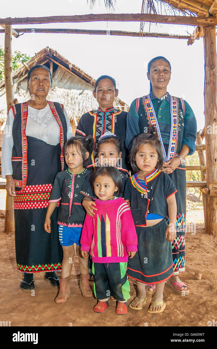 Thailand Northern Thailand Lahu Hill Tribe people Stock Photo - Alamy