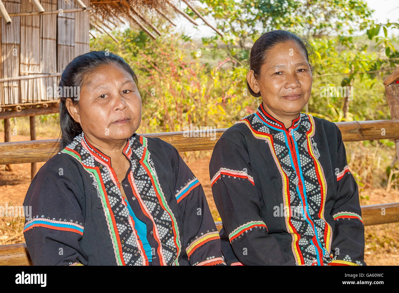 Thailand Northern Thailand Ladies of the Lahu Hill Tribe Stock Photo ...