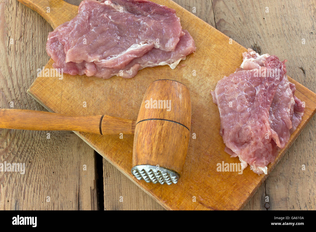 Slab of raw meat hi-res stock photography and images - Alamy