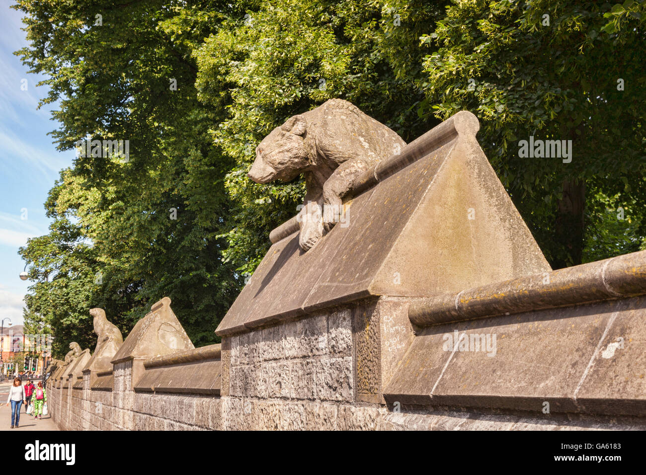 The Animal Wall in Cardiff city centre, Wales, UK Stock Photo - Alamy