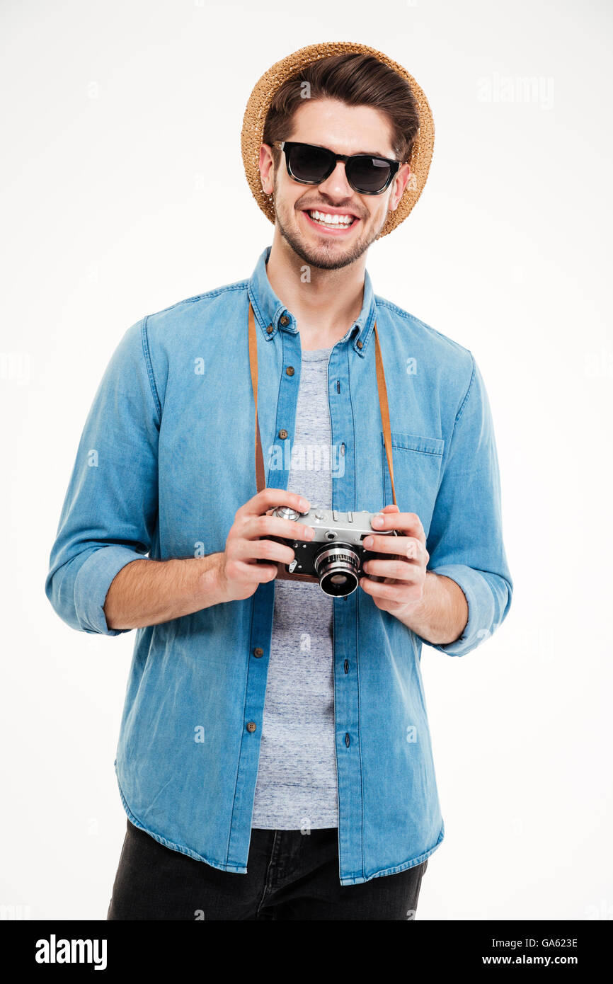 Vintage old man looking happy hi-res stock photography and images - Alamy