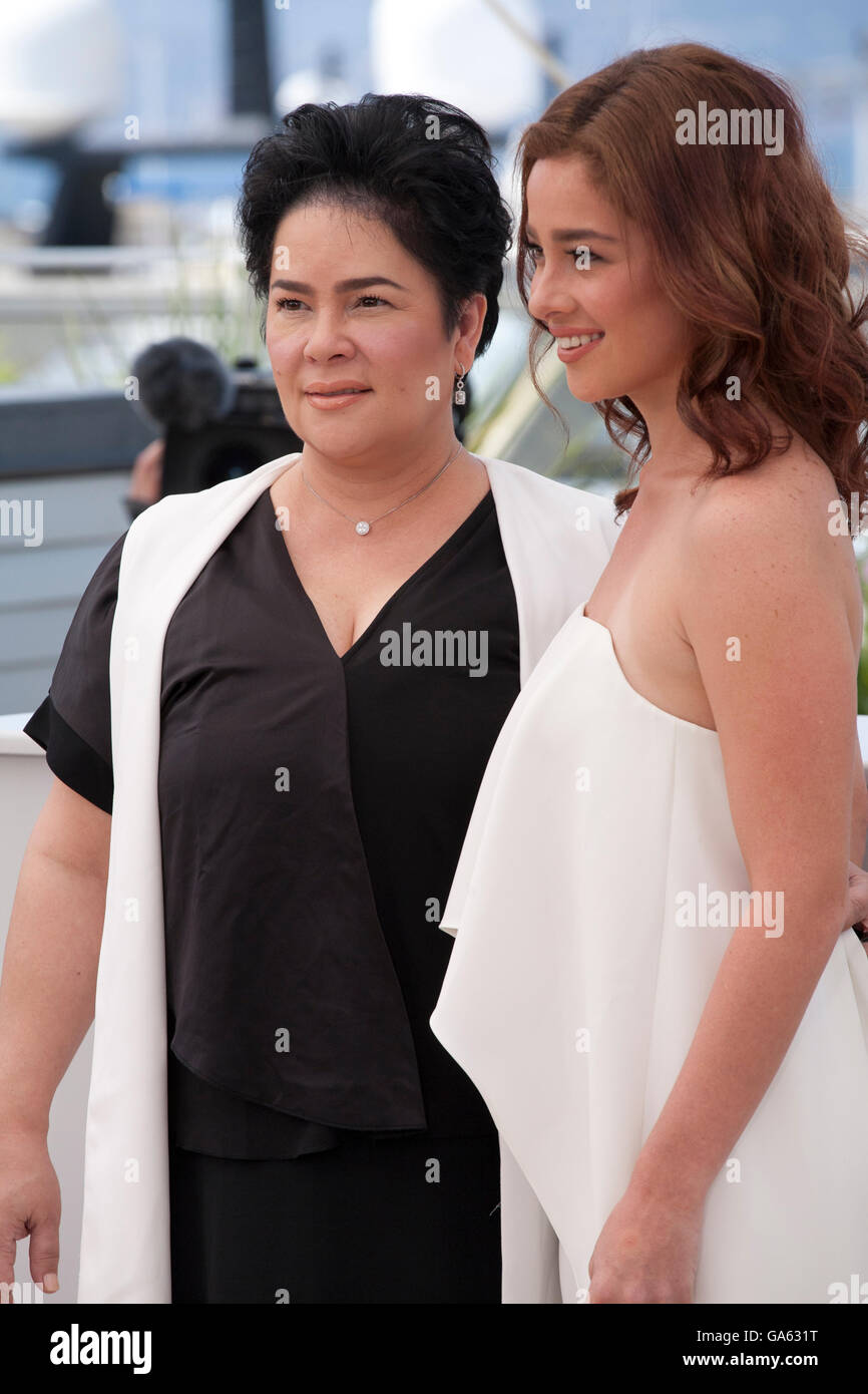Actress, Jaclyn Jose, and Andi Eigenmann at the Ma’rosa film photo call ...