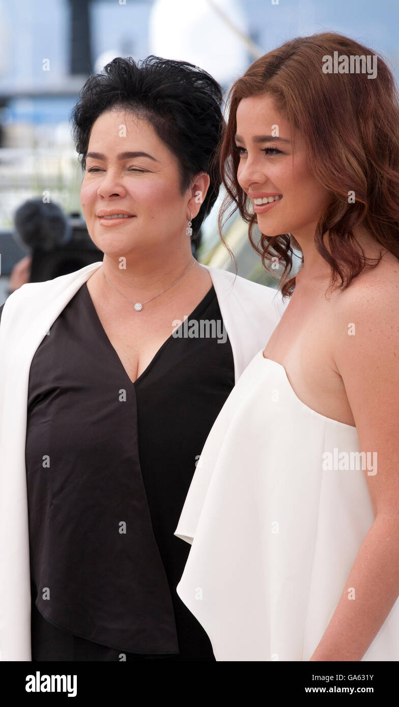 Actress, Jaclyn Jose, and Andi Eigenmann at the Ma’rosa film photo call ...