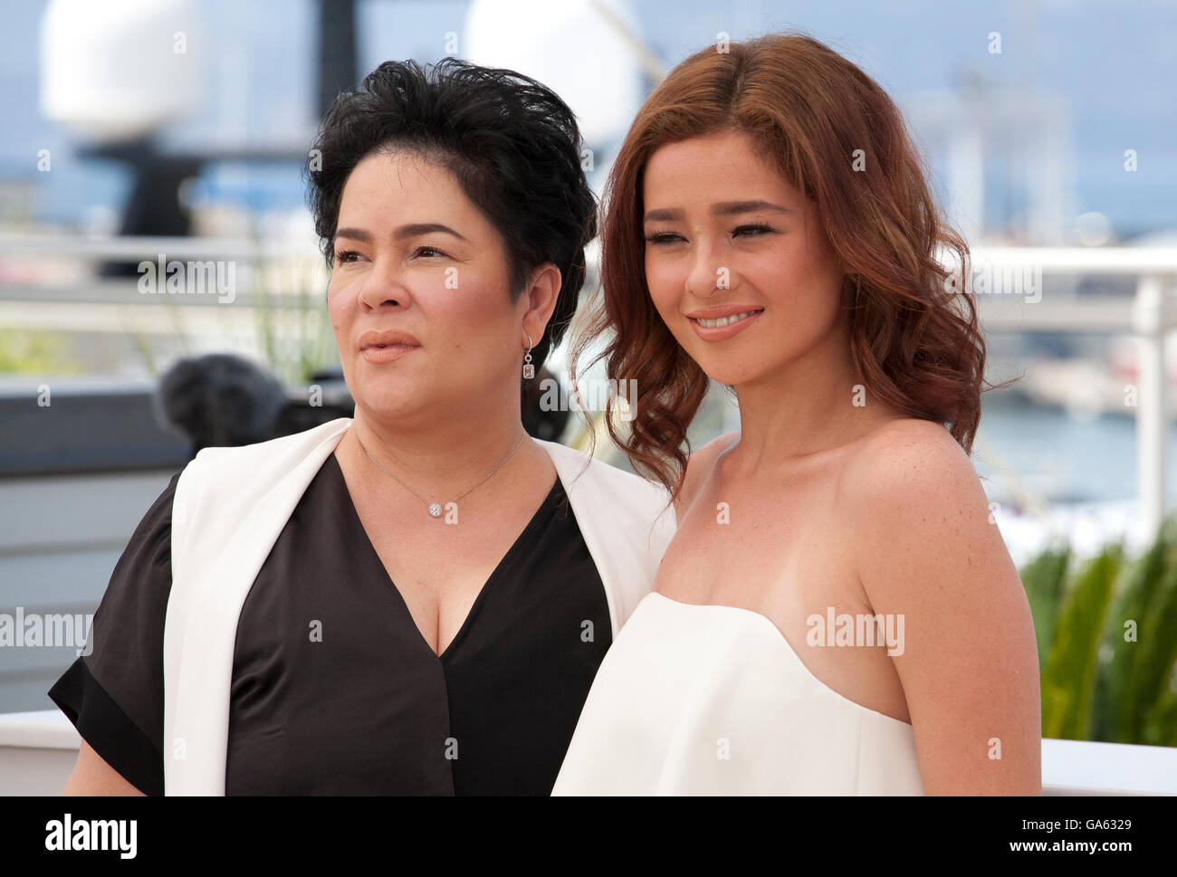 Actress, Jaclyn Jose, and Andi Eigenmann at the Ma’rosa film photo call ...