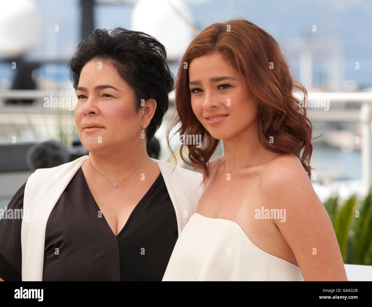 Actress, Jaclyn Jose, and Andi Eigenmann at the Ma’rosa film photo call ...