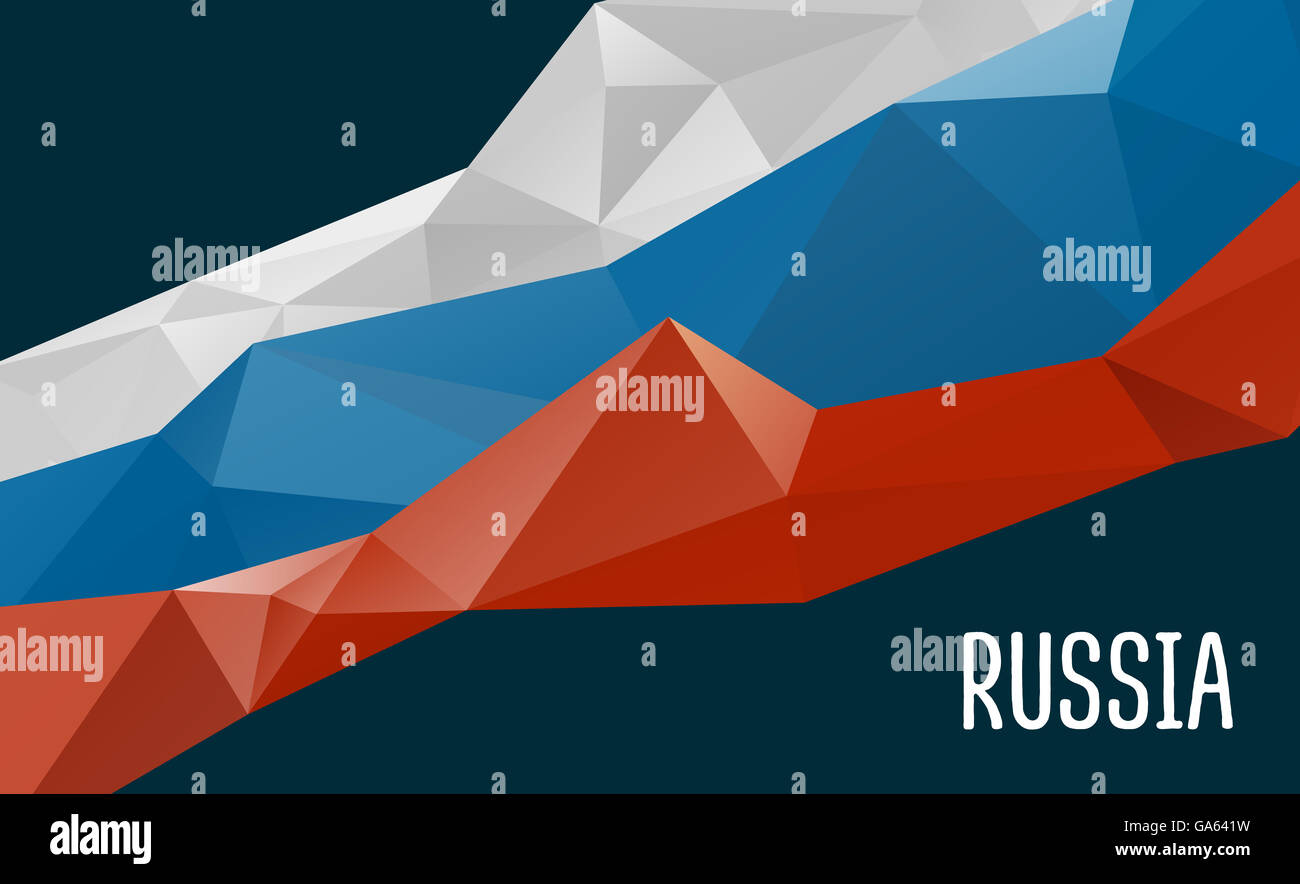 Stylized background Russia flag, official colors. National flag Stock ...