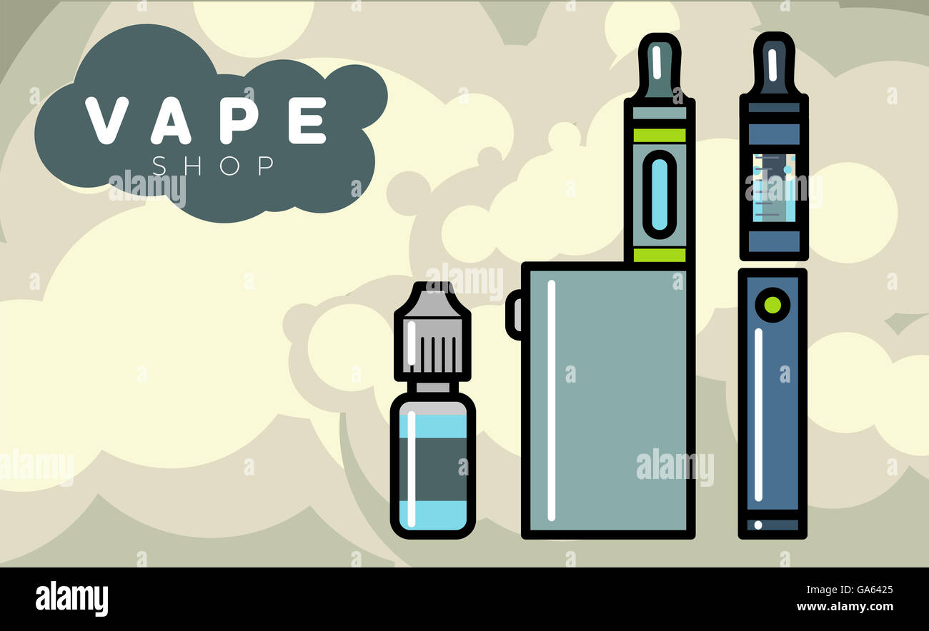 Electronic cigarettes vaporizers with liquid Stock Photo - Alamy