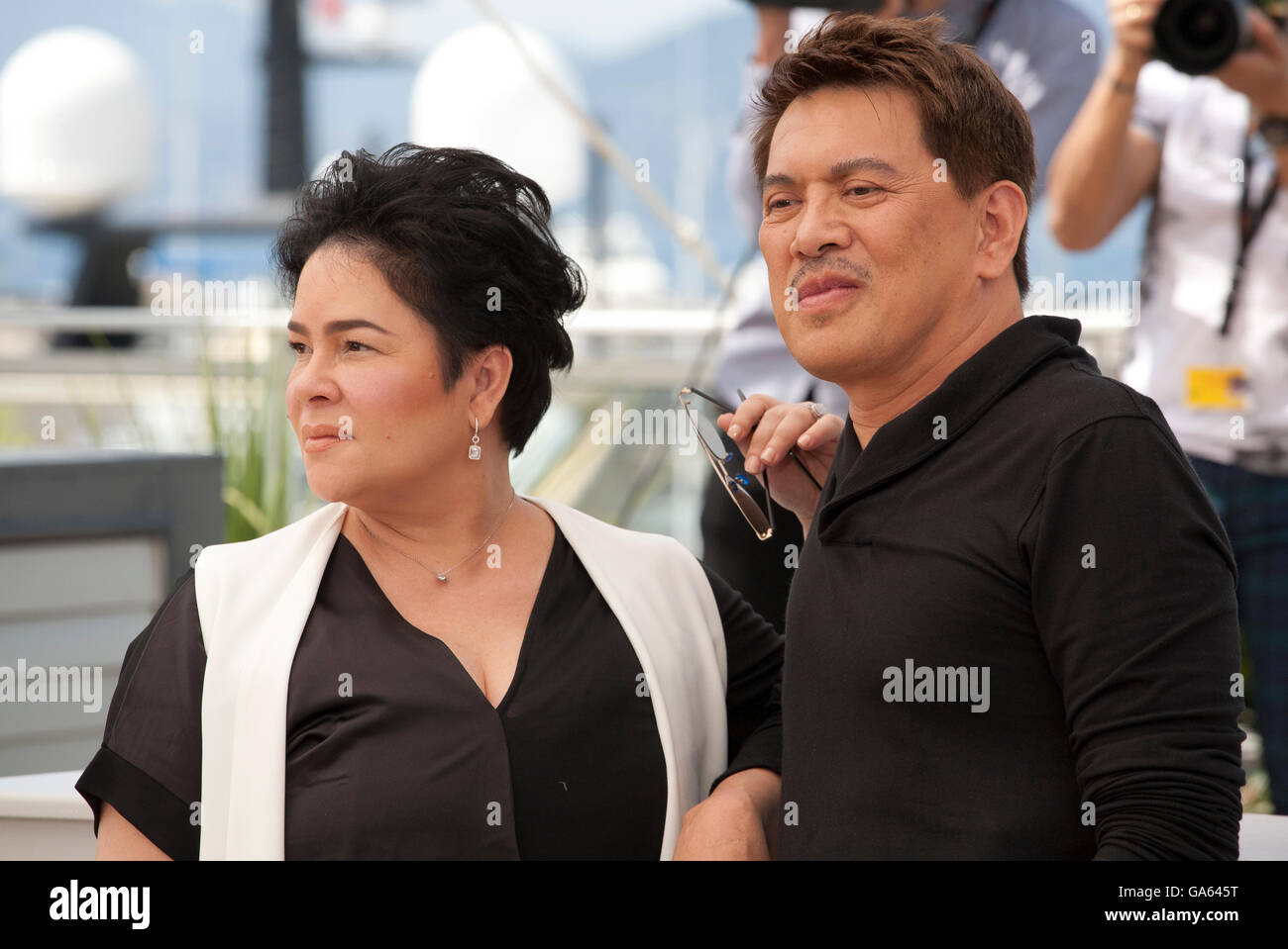 Actress Jaclyn Jose and director Brillante Mendoza at the Ma’rosa film ...