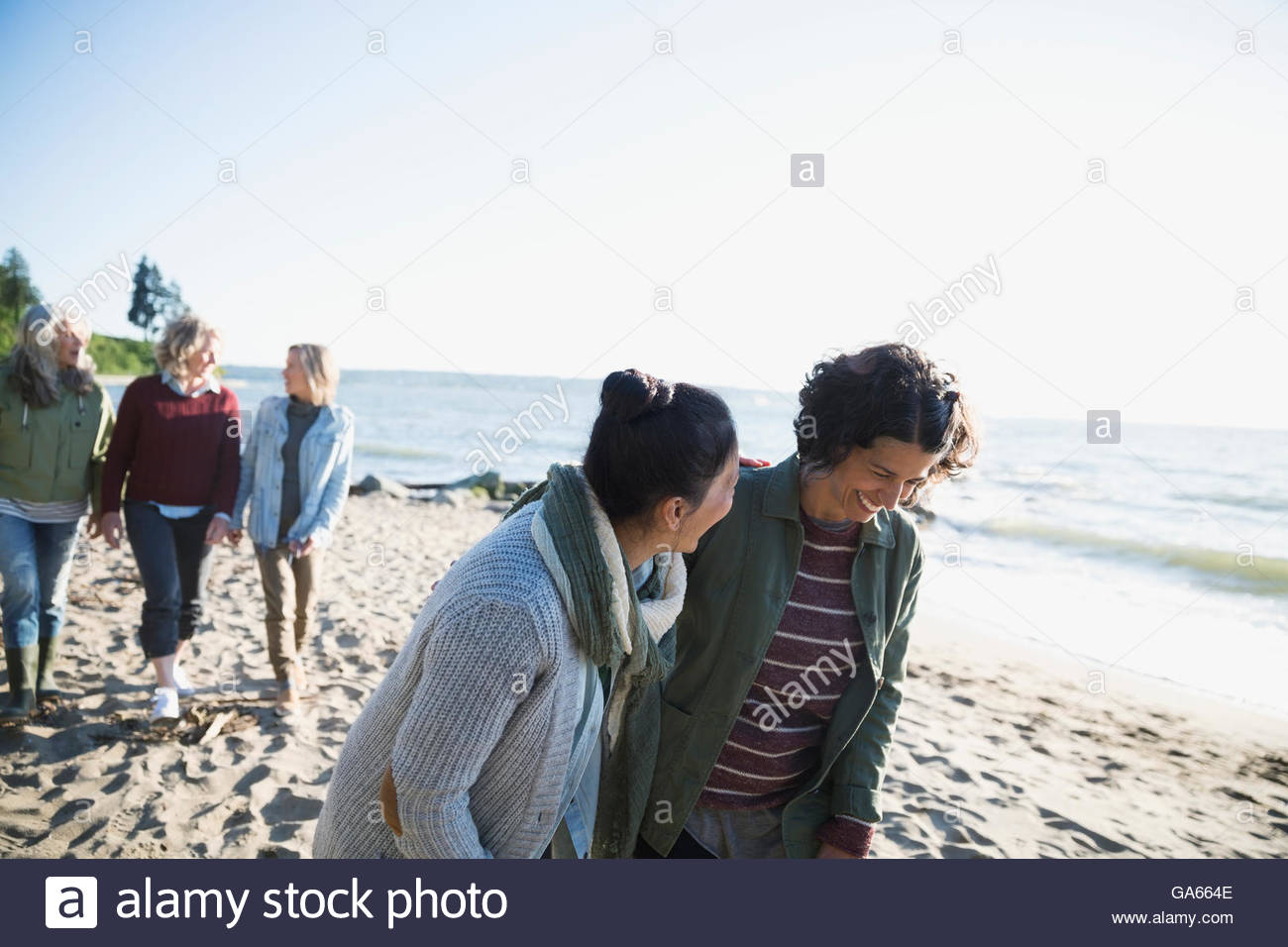 Walking and laughing hi-res stock photography and images - Alamy