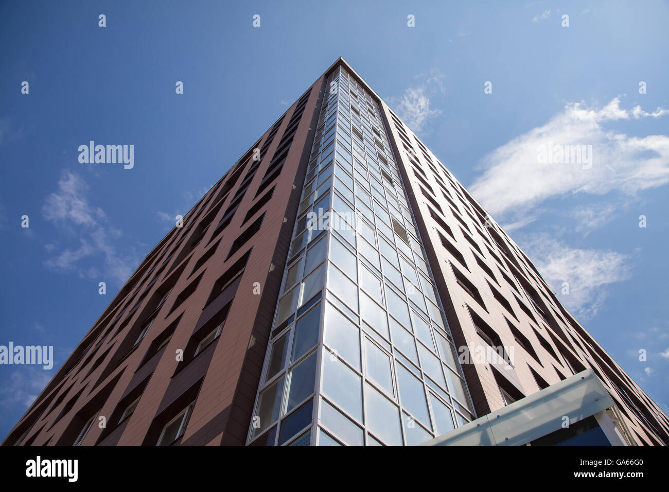 high modern office building on sunny summer day Stock Photo - Alamy