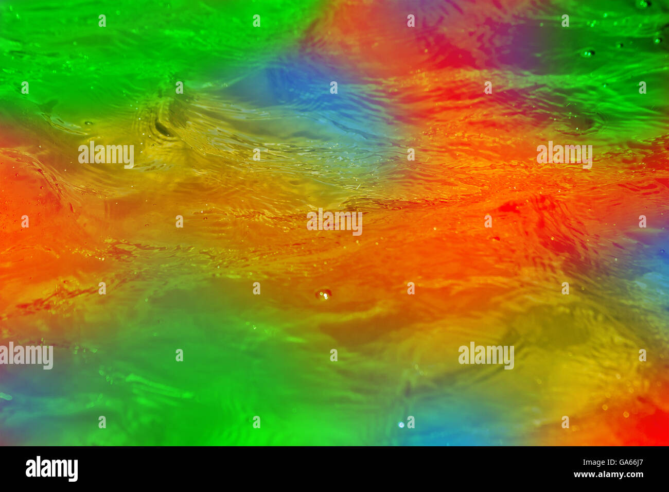 abstract background with colored spots in the water Stock Photo - Alamy