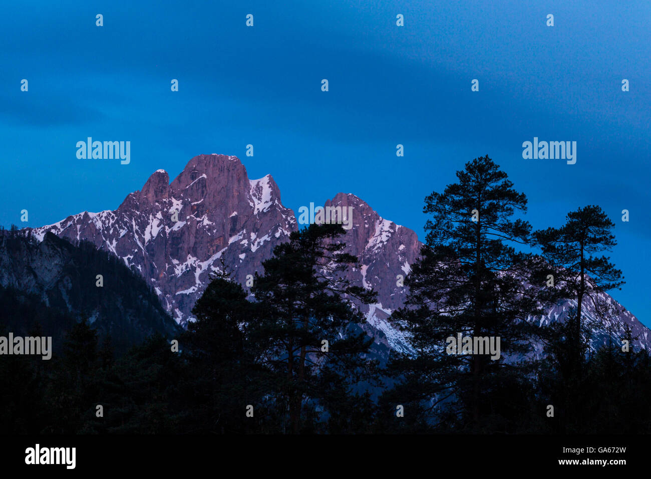 Admonter Reichenstein, Mountain, Forest, Trees, Sunrise, Nationalpark ...