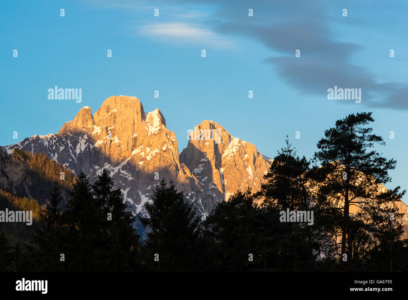 Admonter Reichenstein, Mountain, Forest, Trees, Sunrise, Nationalpark ...