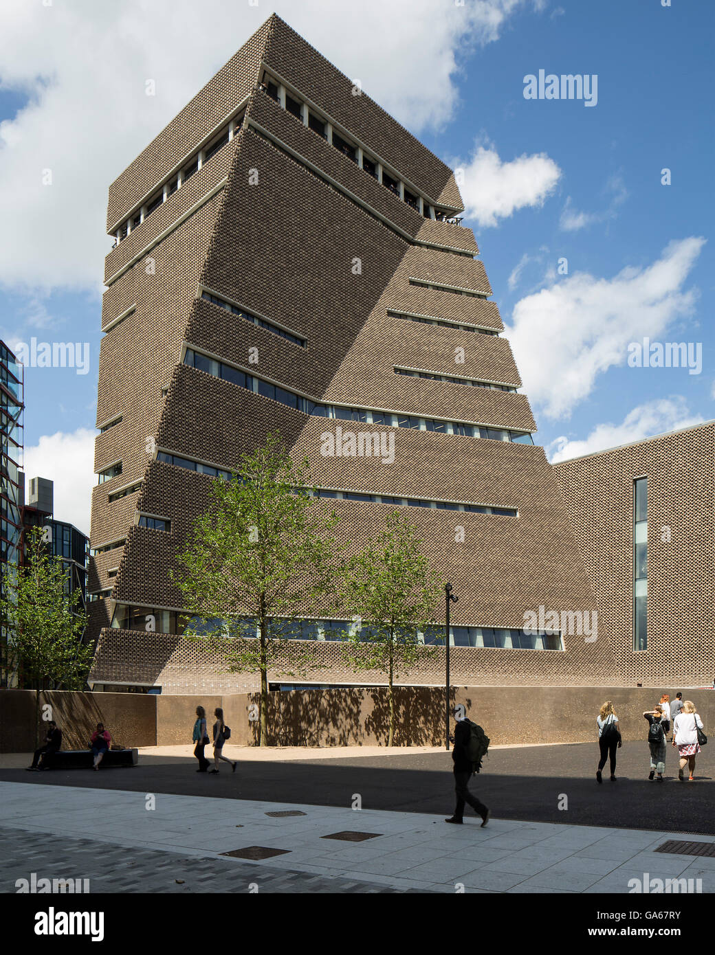 View of east/south side of Switch House. Switch House at Tate Modern ...