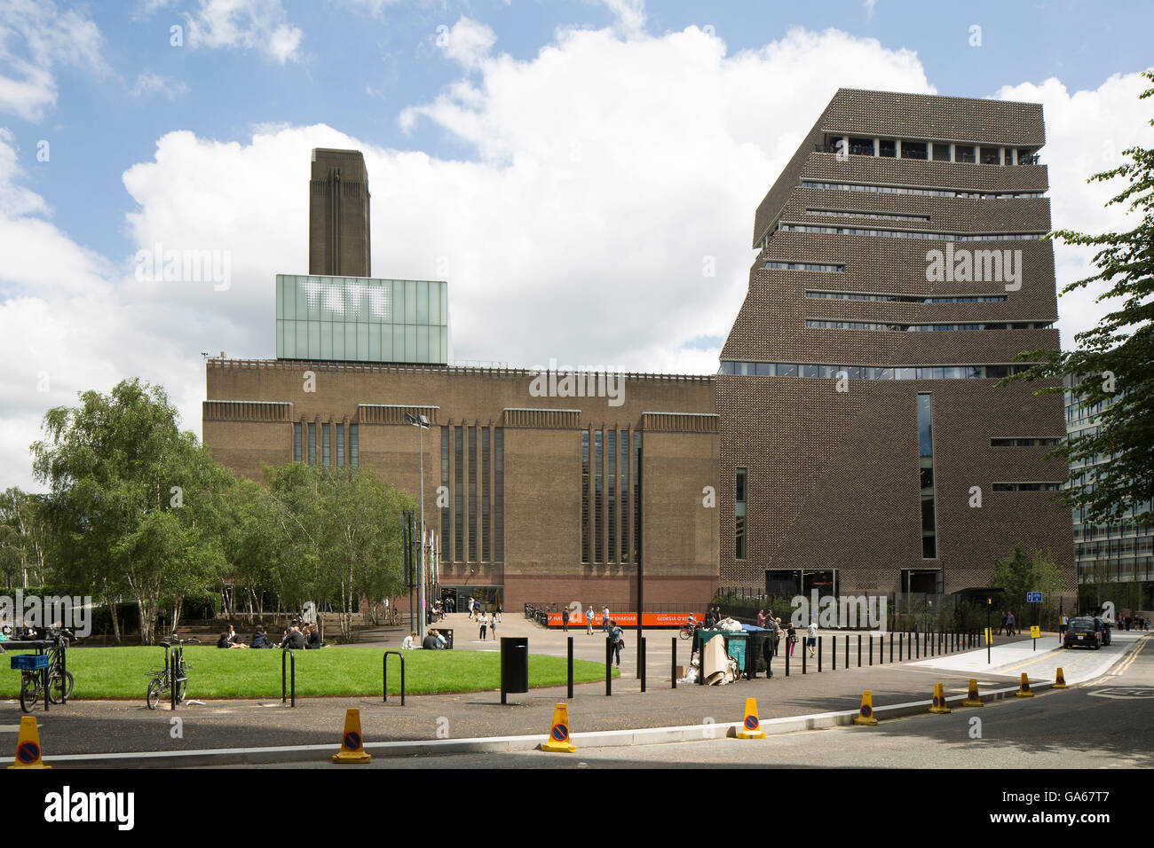 View of west side of Switch House. Switch House at Tate Modern, London ...