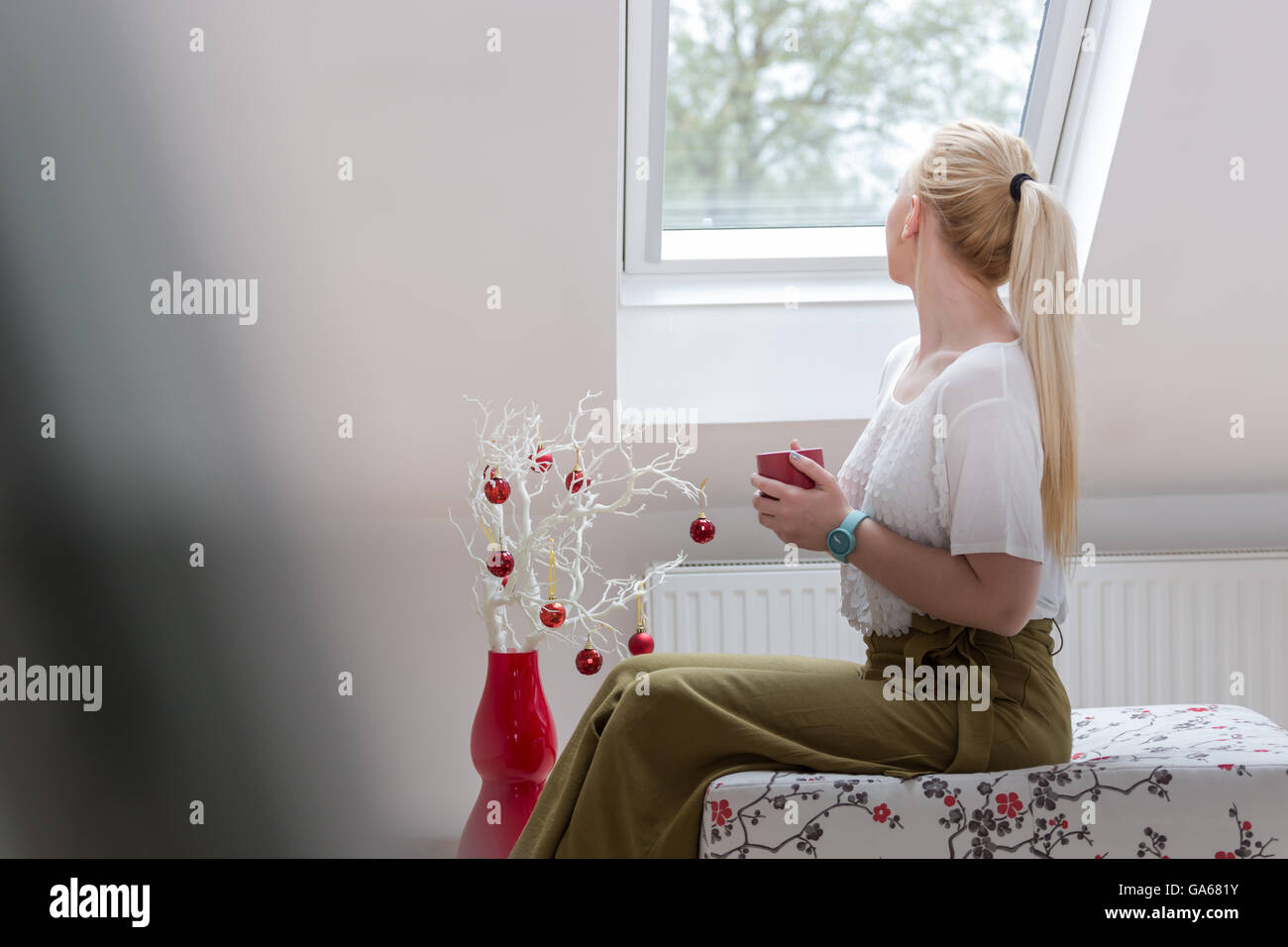 Morning coffee is my daily routine Stock Photo - Alamy