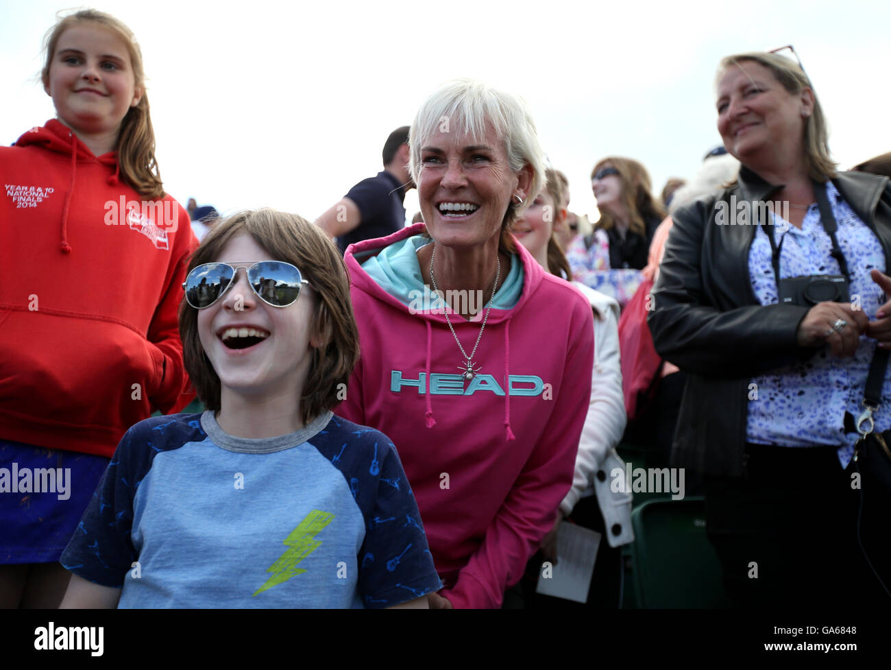 Judy Murray on day seven of the Wimbledon Championships at the All ...