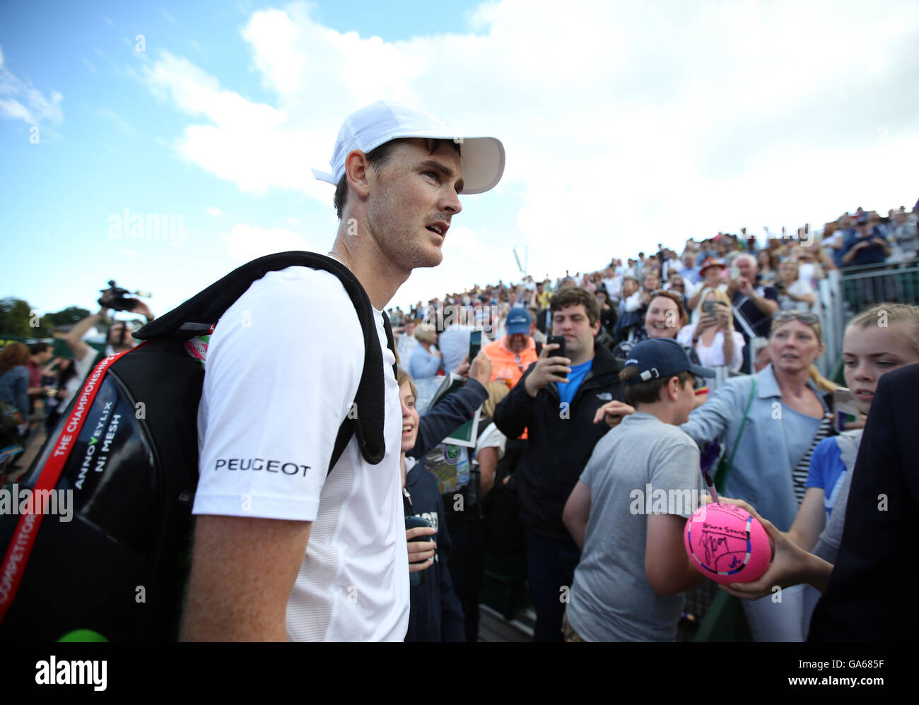 Jamie Murray on day seven of the Wimbledon Championships at the All ...
