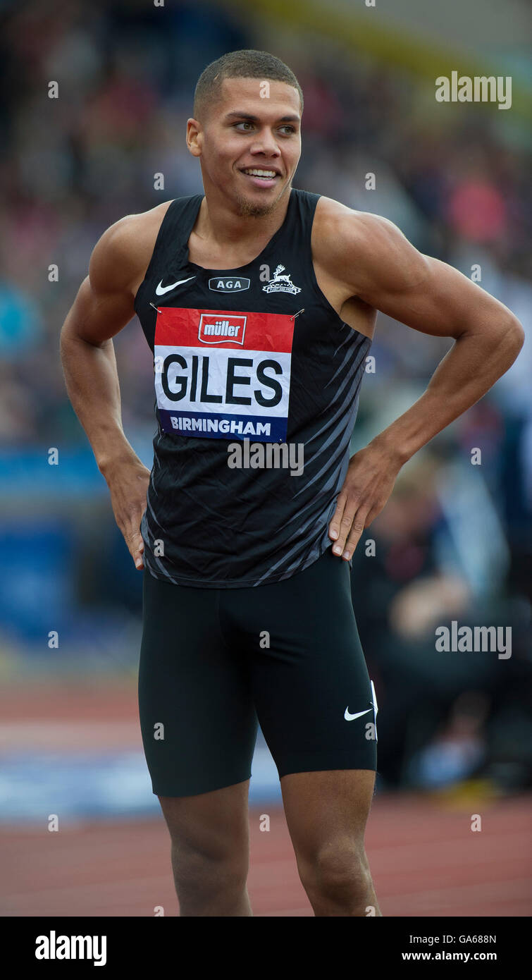 Birmingham 25th June 2016, Elliot Giles competing in the Men's 800m ...