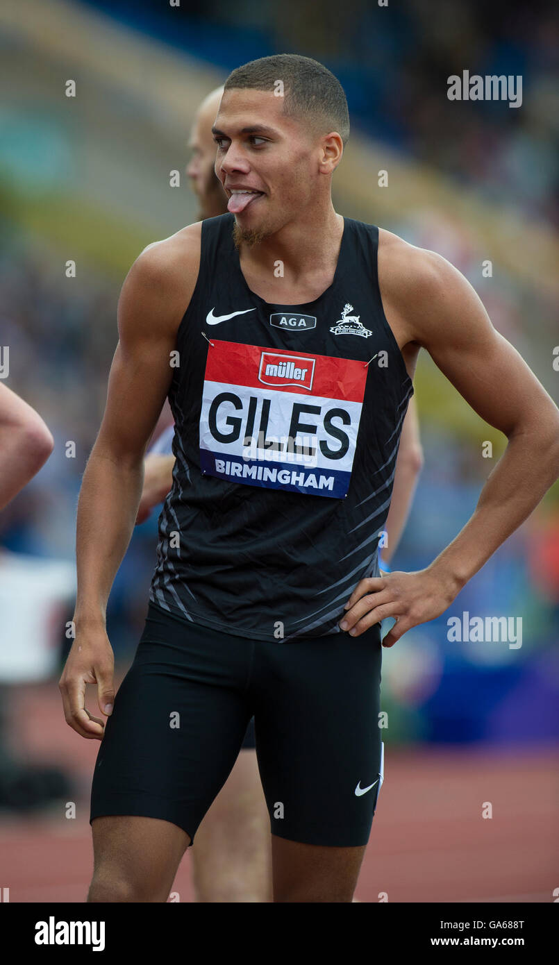 Birmingham 25th June 2016, Elliot Giles competing in the Men's 800m ...
