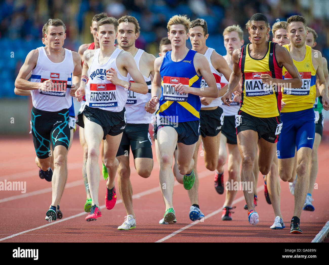 Birmingham 25th June 2016, James McMurray competing in the Men's 1500m ...