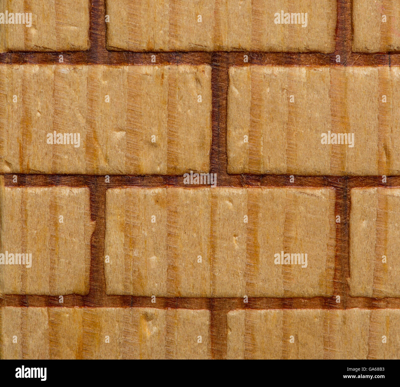 Wooden brick texture macro shot Stock Photo - Alamy
