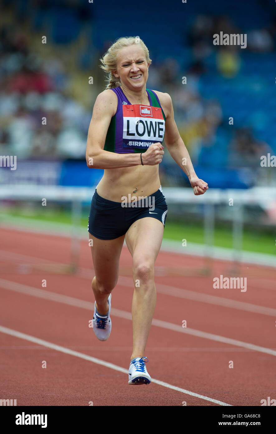 Birmingham 25th June 2016, Philippa Lowe competes in the womens 400m ...