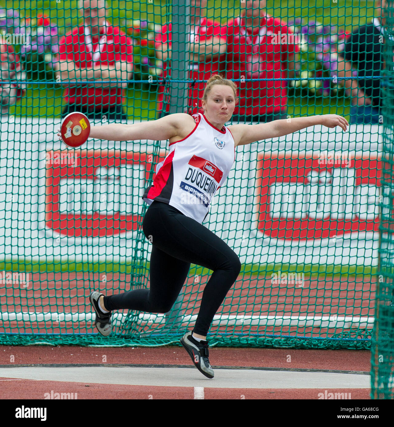 Birmingham 25th June 2016, Shadine Duquemin competes in the women's ...
