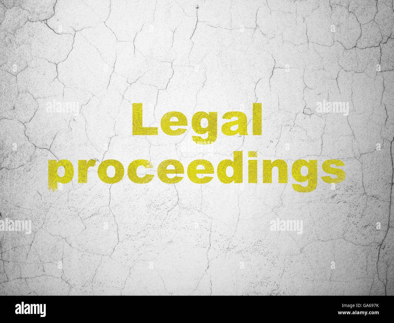 Law concept: Legal Proceedings on wall background Stock Photo - Alamy