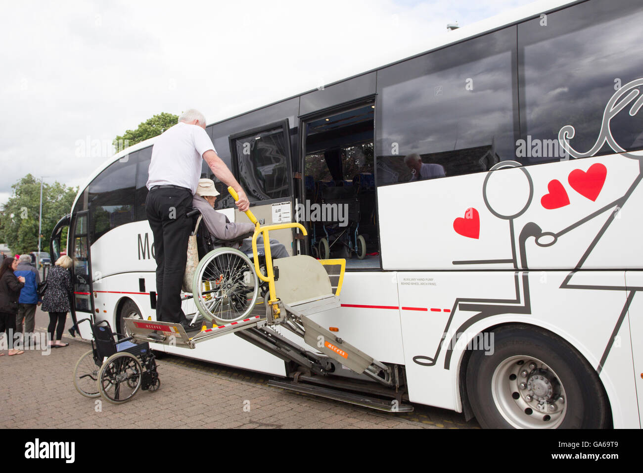 Using the accessibility ramp bus hi-res stock photography and images ...