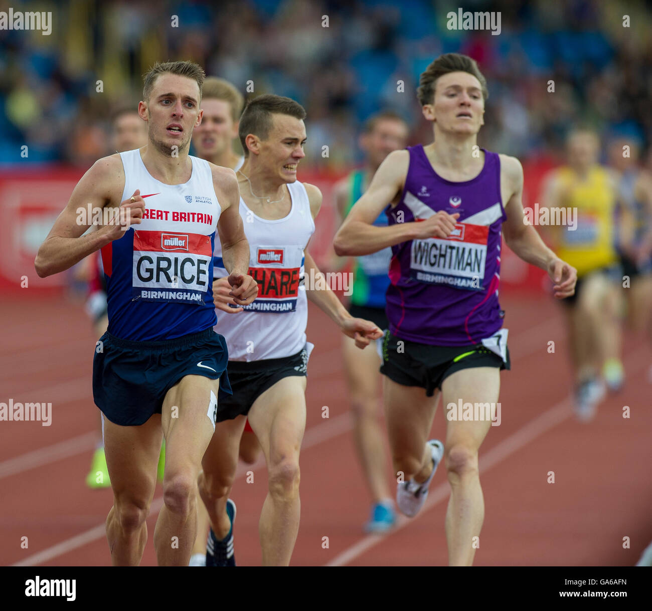 Birmingham 25th June 2016, Charlie Grice of Great Britain wins the mens ...