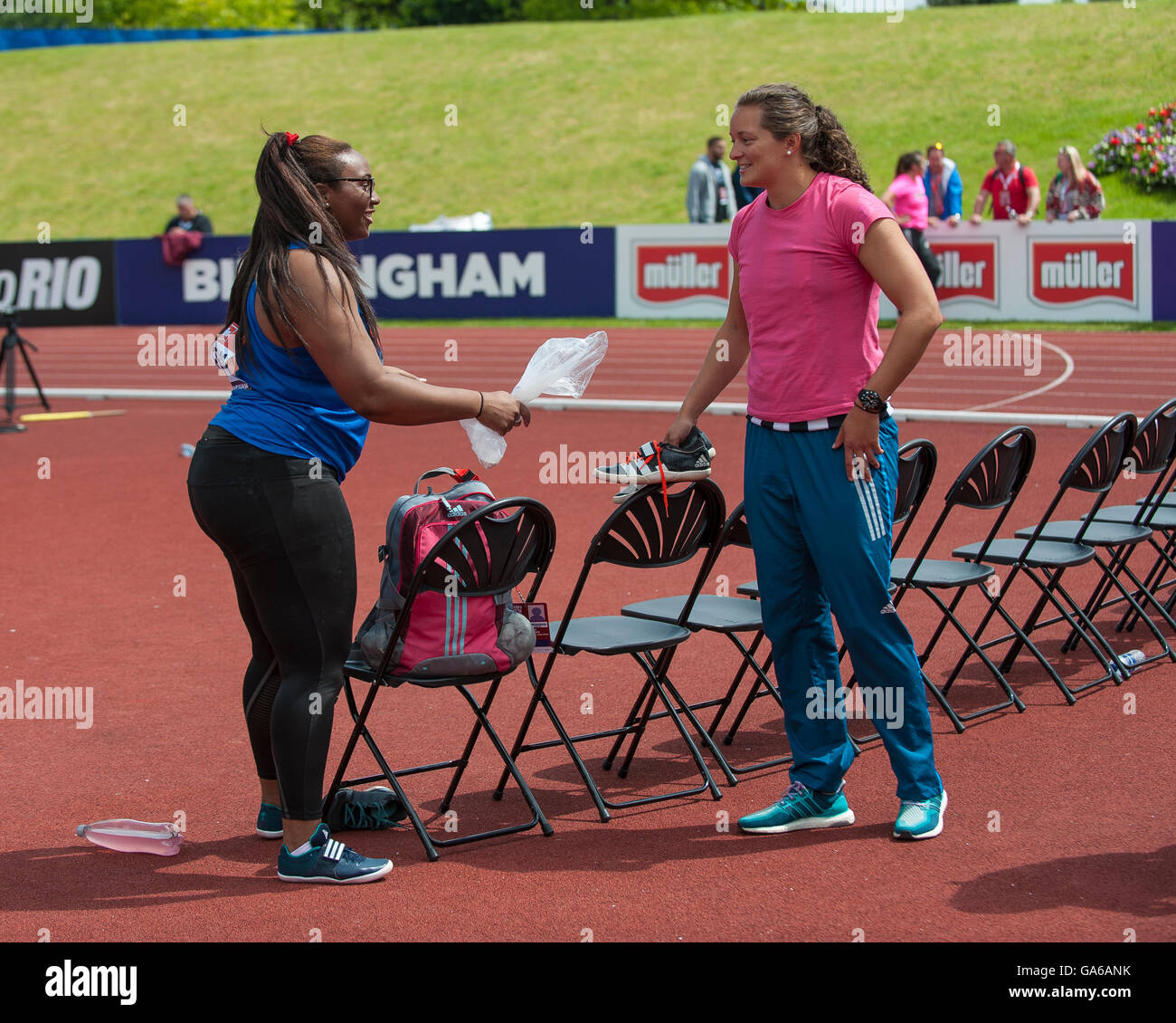 Birmingham 25th June 2016,Eden Francis and Jade Lally competing in the ...