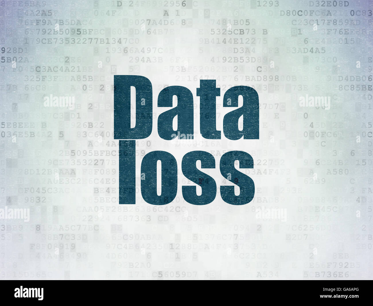 Information concept: Data Loss on Digital Data Paper background Stock ...