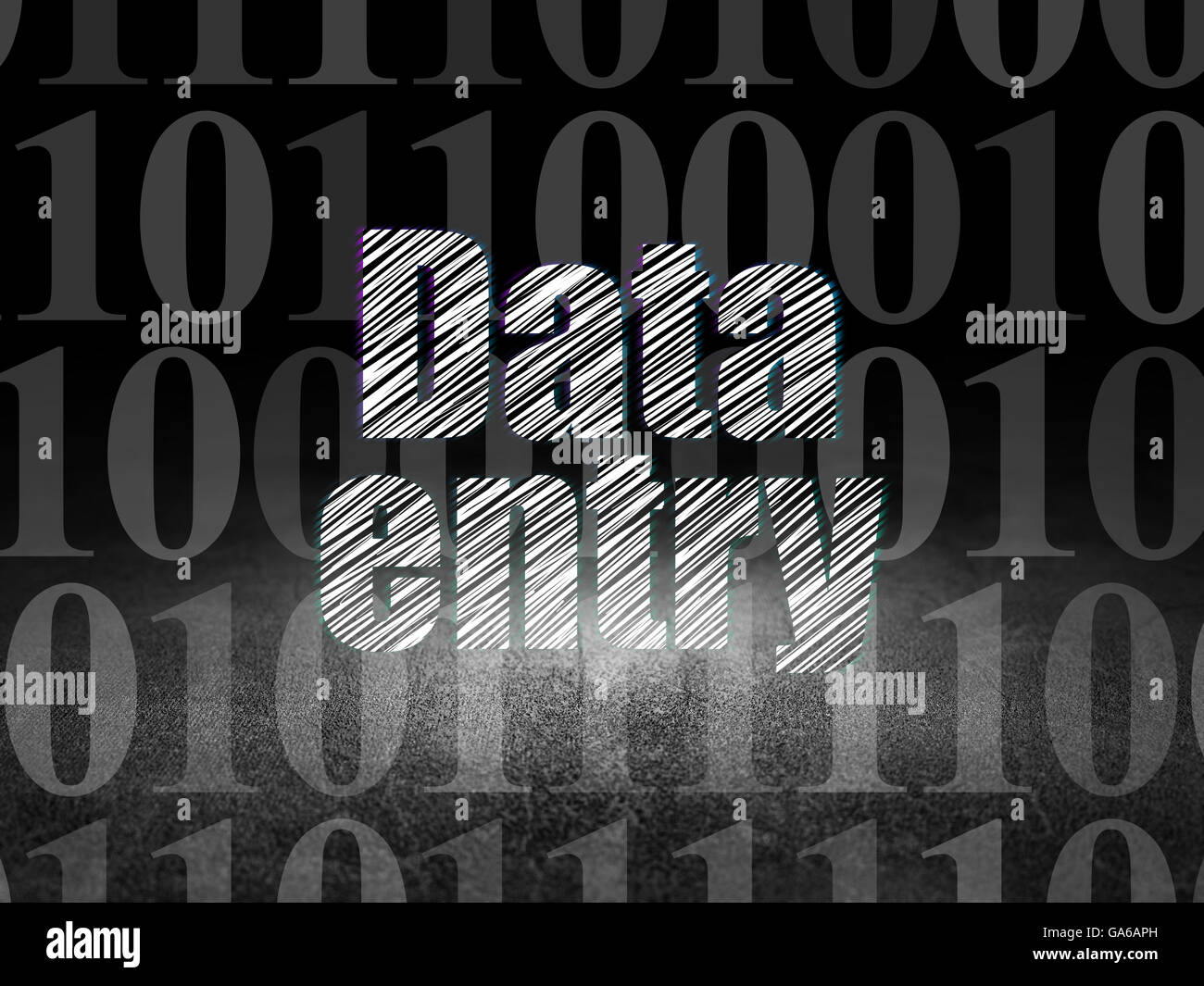 Information concept: Data Entry in grunge dark room Stock Photo - Alamy