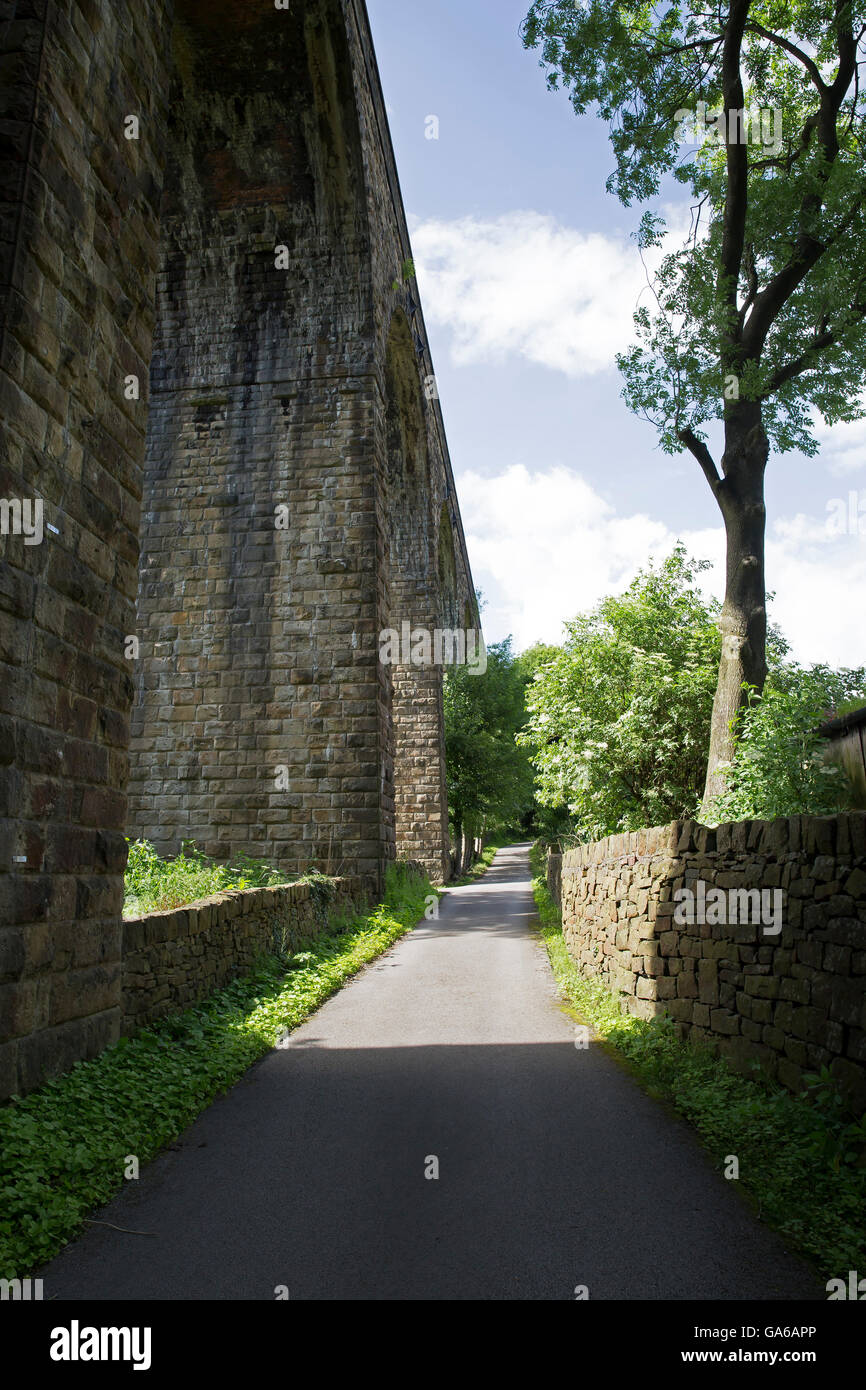 Chapel Milton with a train viaduct in Derbyshire Stock Photo - Alamy