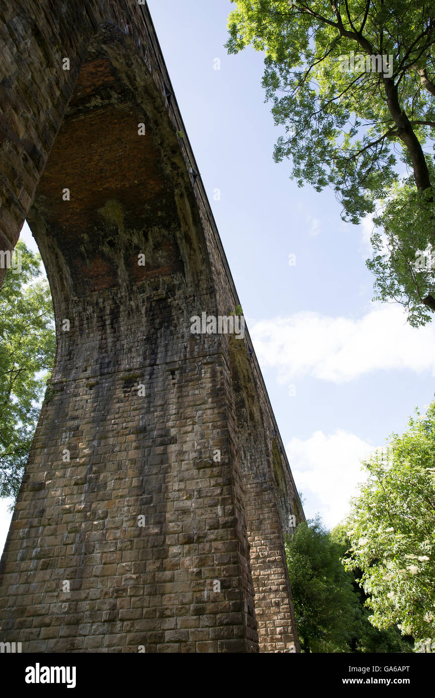 Chapel Milton with a train viaduct in Derbyshire Stock Photo - Alamy