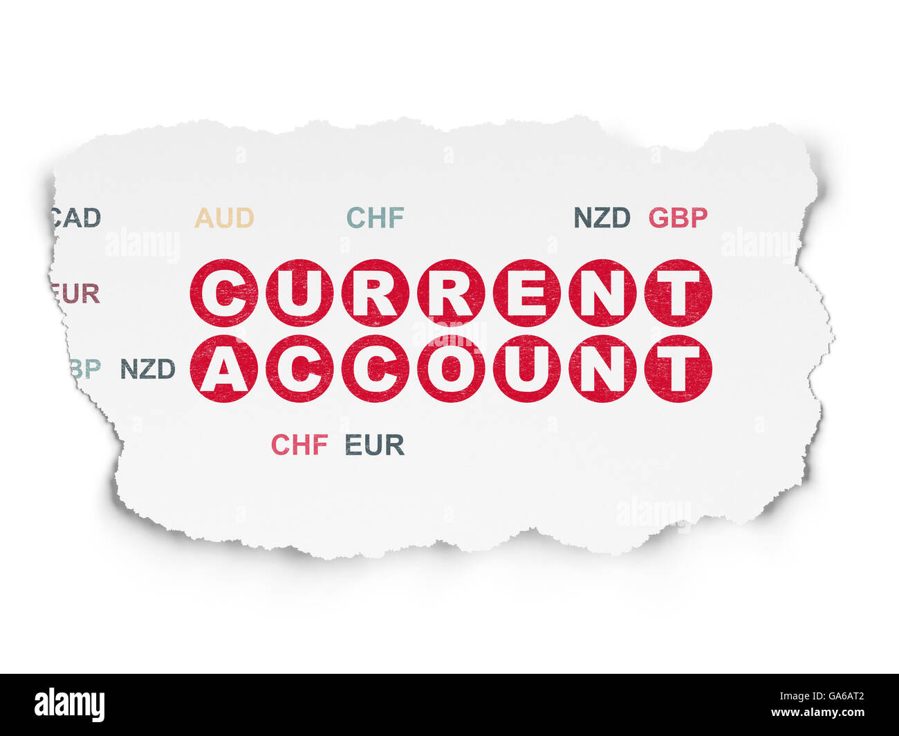 Money concept: Current Account on Torn Paper background Stock Photo - Alamy