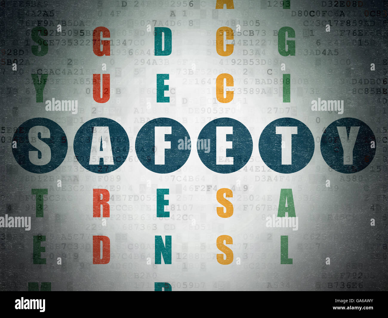 Safety concept: Safety in Crossword Puzzle Stock Photo - Alamy