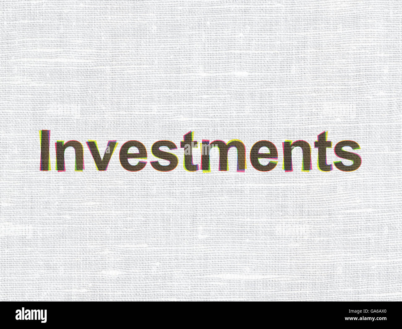 Banking concept: Investments on fabric texture background Stock Photo ...