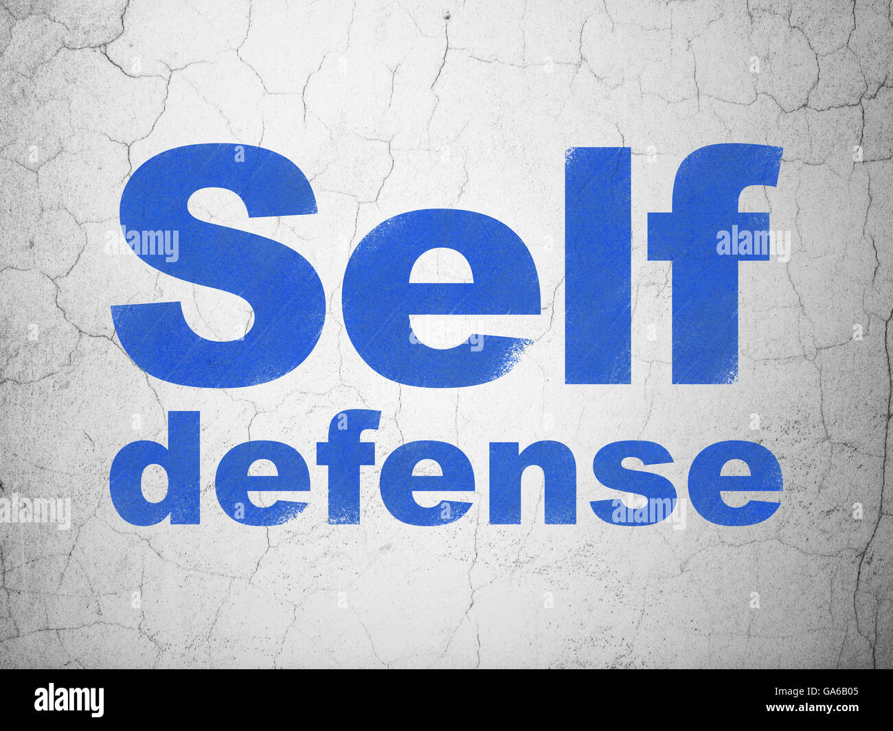 Security concept: Self Defense on wall background Stock Photo - Alamy